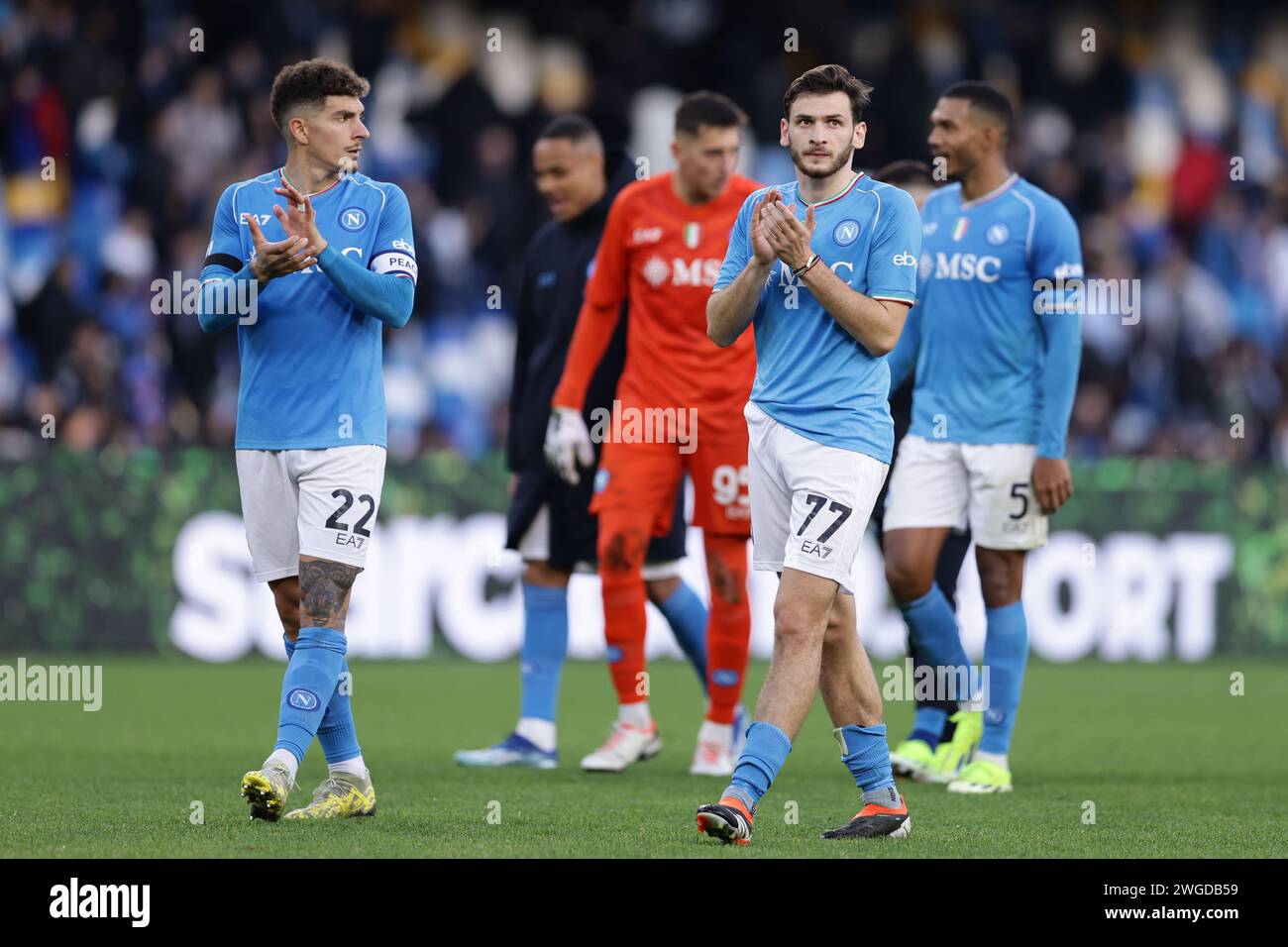 SSC Napoli celebrate victory match during the Serie A football match ...