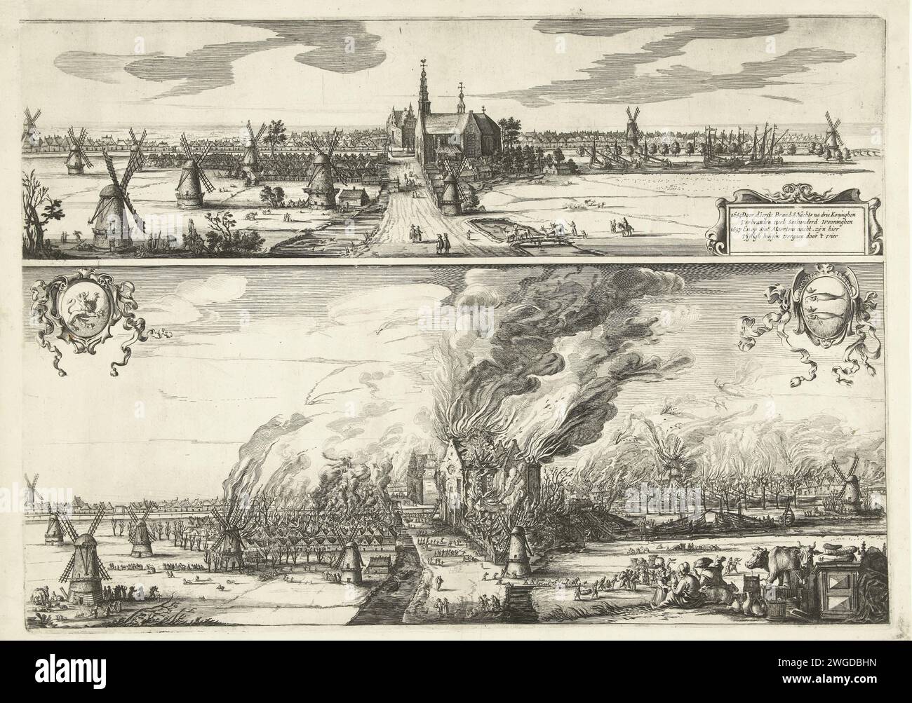 Village on fire 17th century hi-res stock photography and images - Alamy