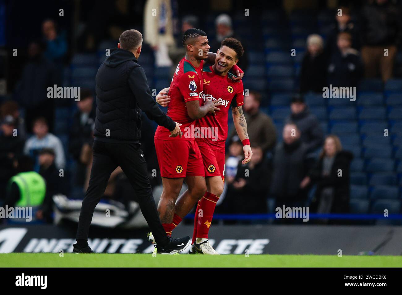 LONDON, UK - 4th Feb 2024: Wolverhampton Wanderers Head Coach Gary O ...