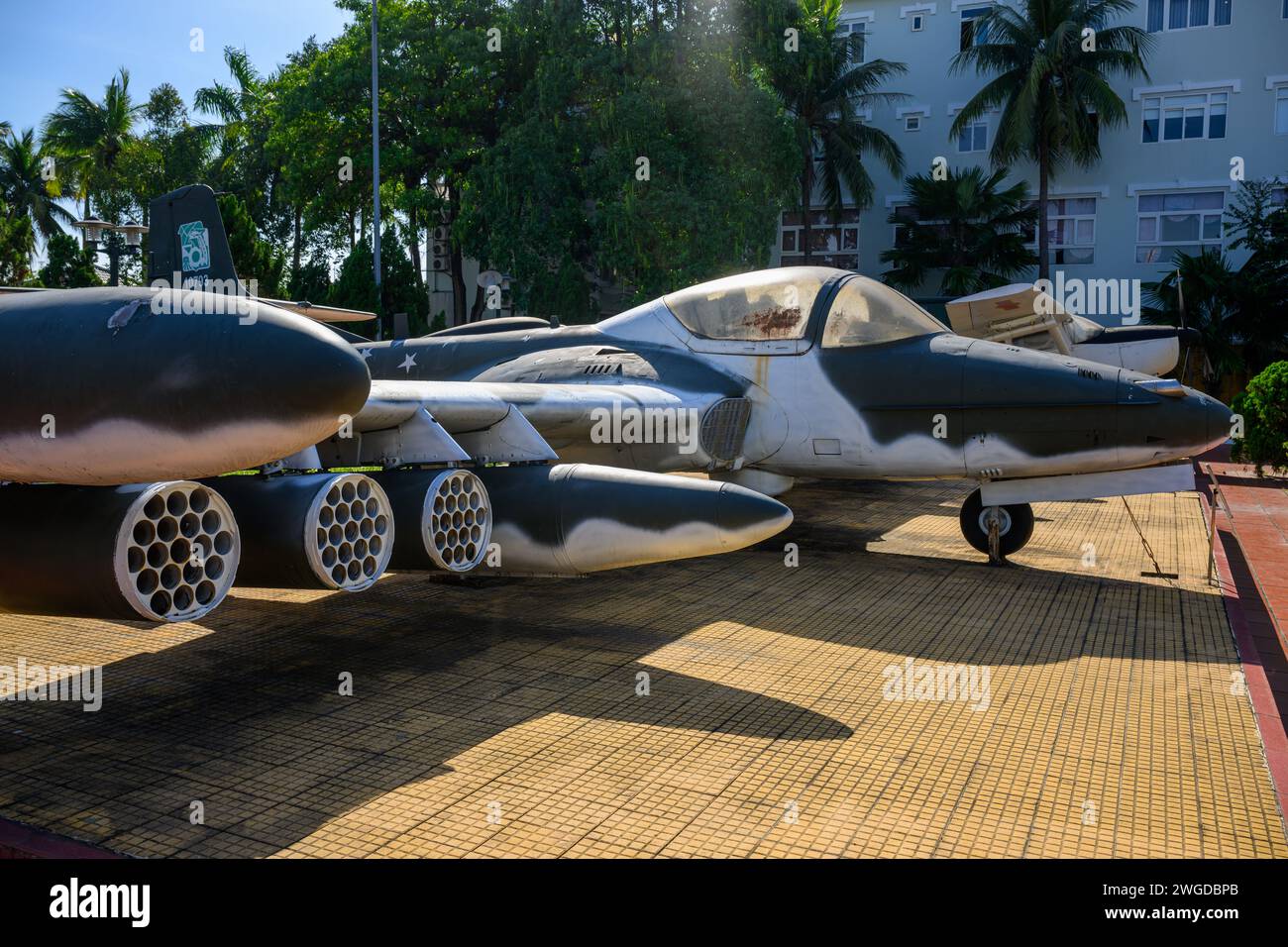 A captured US Cessna A-37 Dragonfly at the Ho Chi Minh Museum, Da Nang ...