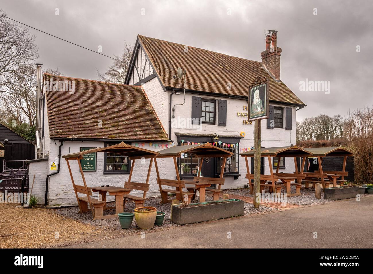 Staplefield, February 4th 2024: The Victory Inn Stock Photo - Alamy