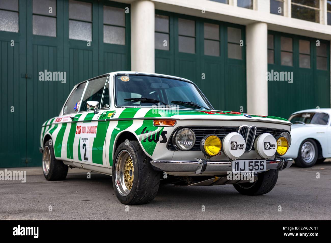 1974 BMW 2002 Rally Car, on display at the Bicester Heritage Scramble ...