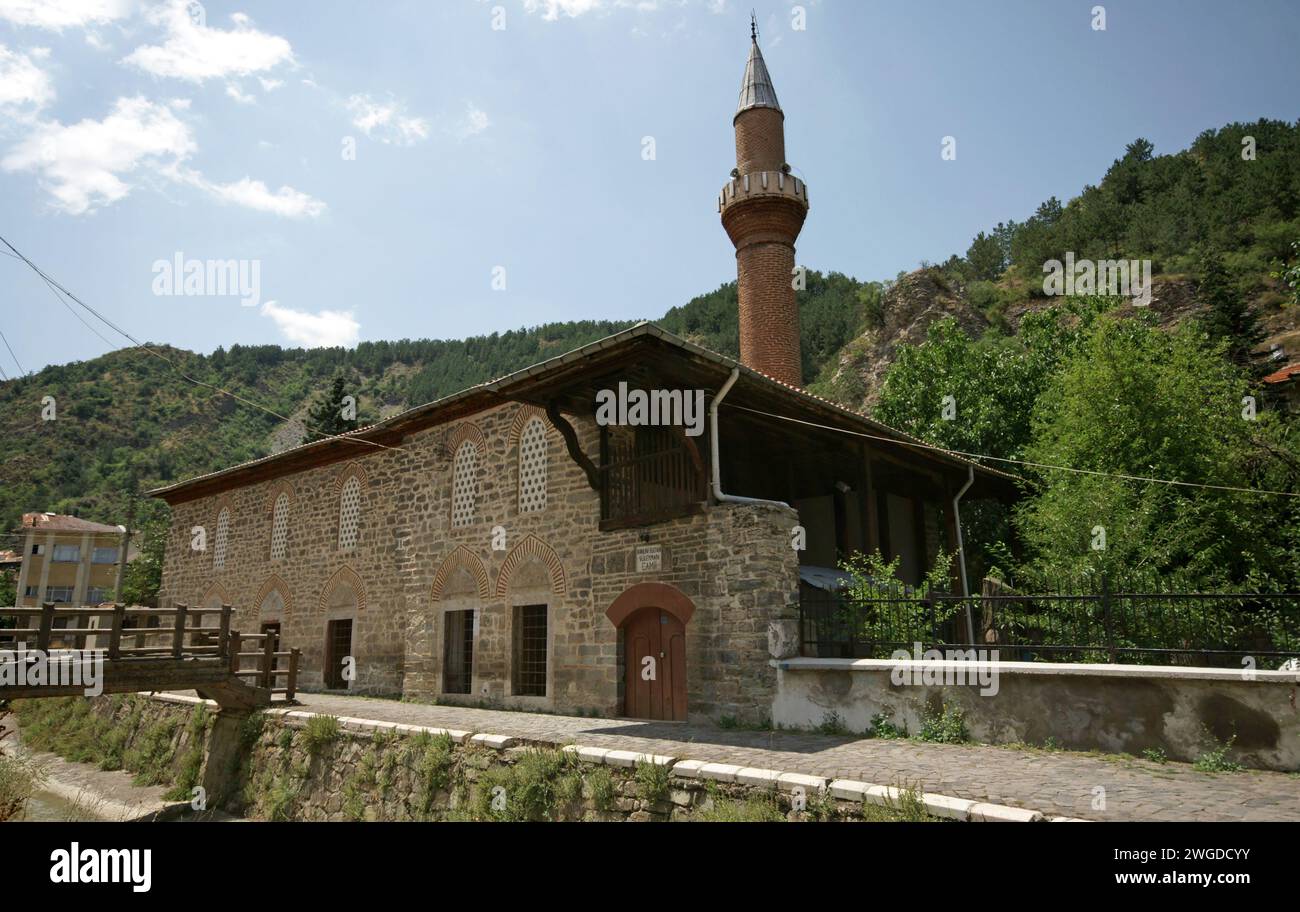 Kanuni Sultan Suleyman Mosque, located in Mudurnu, Bolu, Turkey, was ...