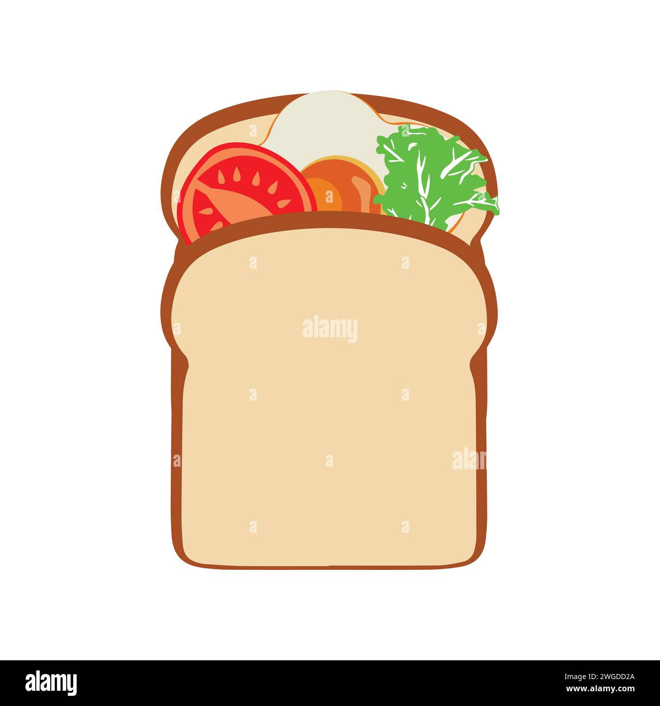Sandwich with fried egg and bread toast, collection of wheat sandwiches ...