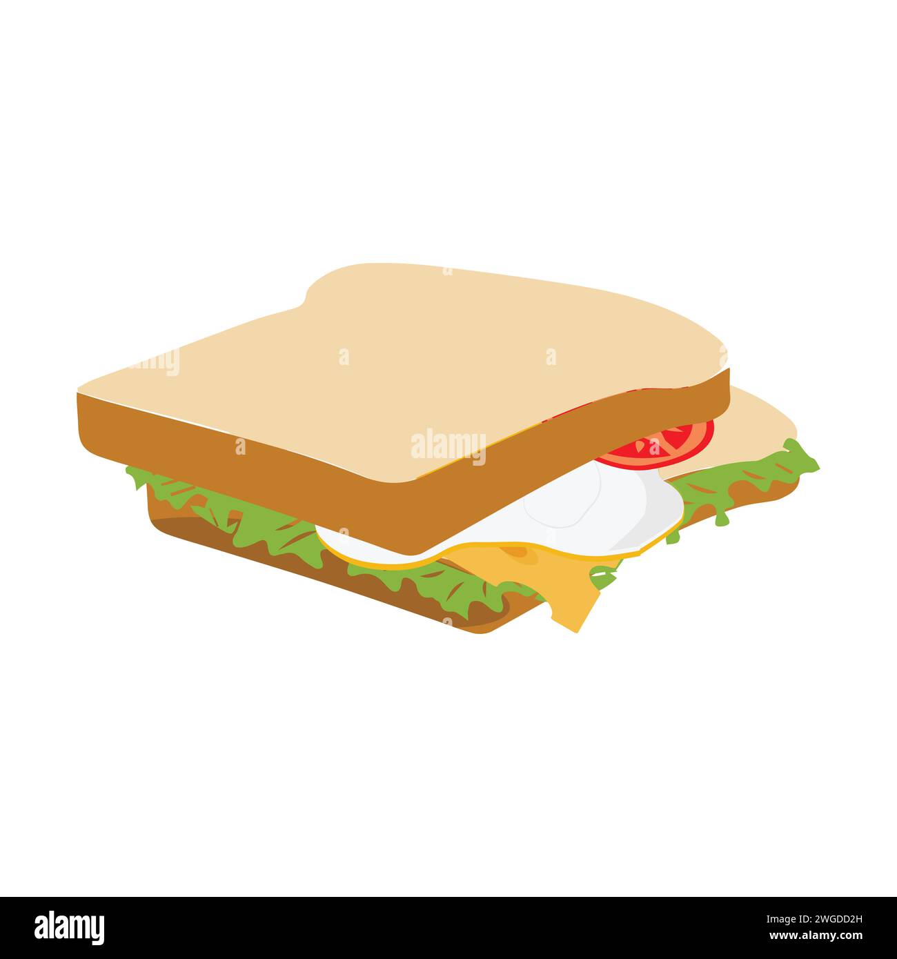 Sandwich with fried egg and bread toast, collection of wheat sandwiches ...