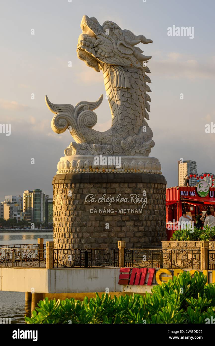 The Da Nang Merlion in DHC Marina, Da nang, Vietnam Stock Photo - Alamy