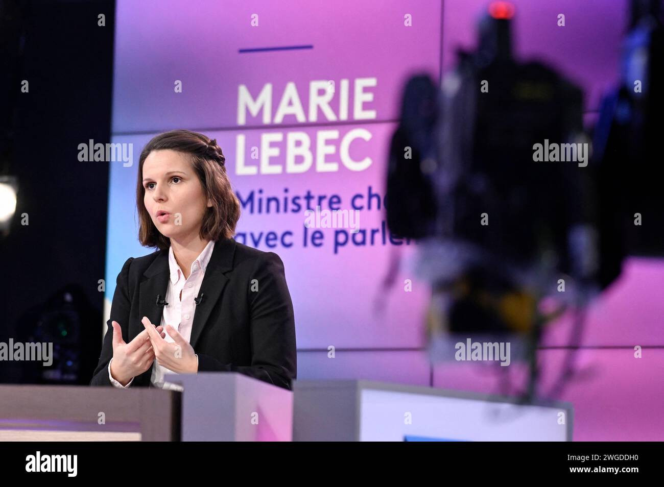 Paris, France. 04th Feb, 2024. French Junior Minister for the Relations ...