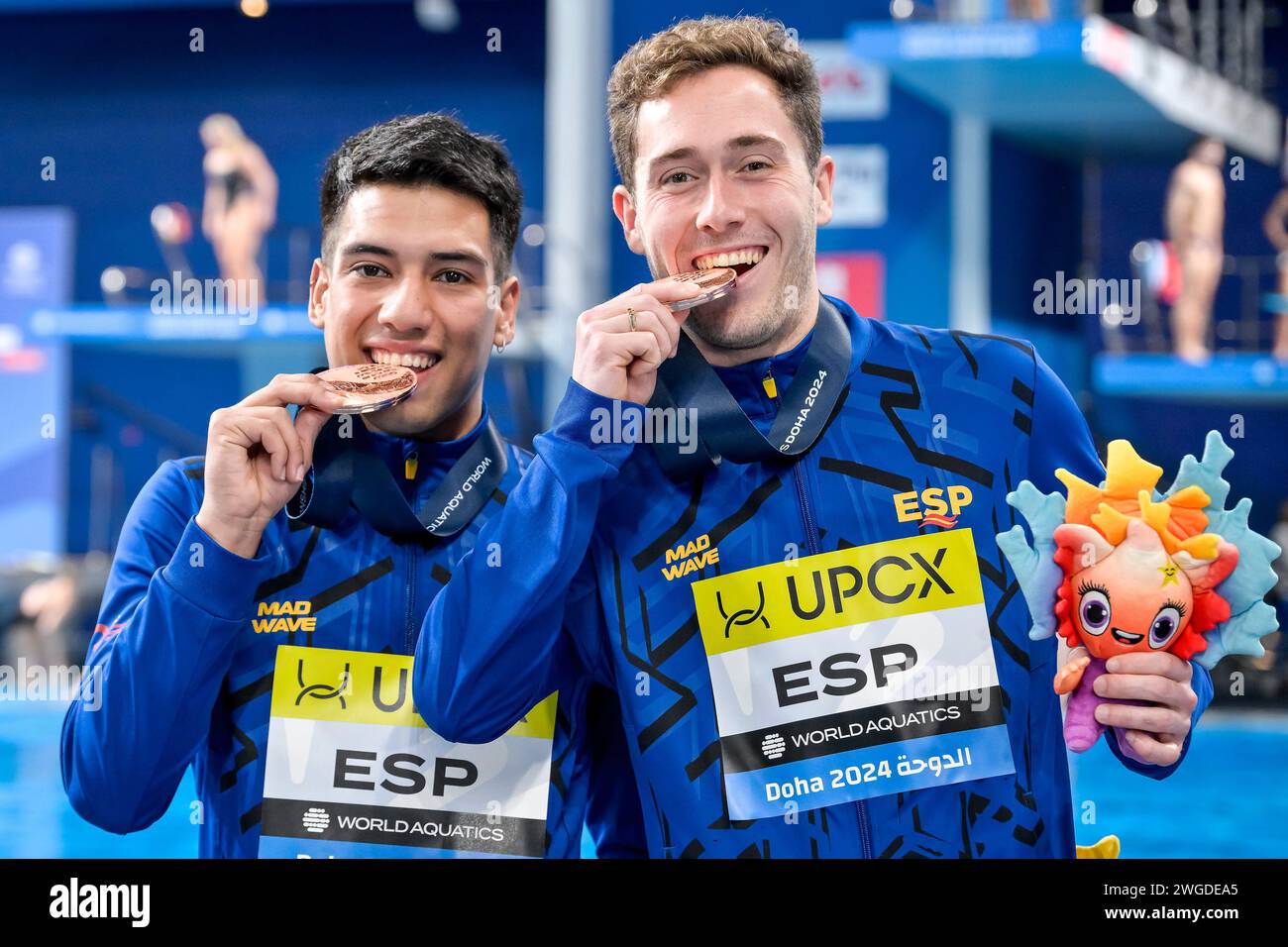 Doha, Qatar. 04th Feb, 2024. Adrian Abadia and Nicolas Garcia Boissier ...