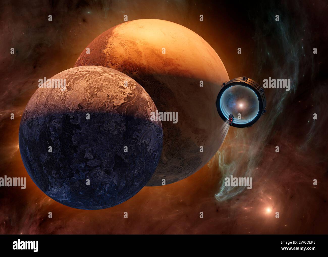Portals with the planets hi-res stock photography and images - Alamy