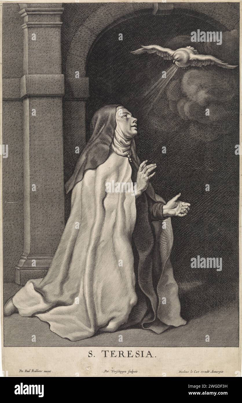 The vision of the Holy Teresa of Avilla, Pieter van Schuppen, after ...