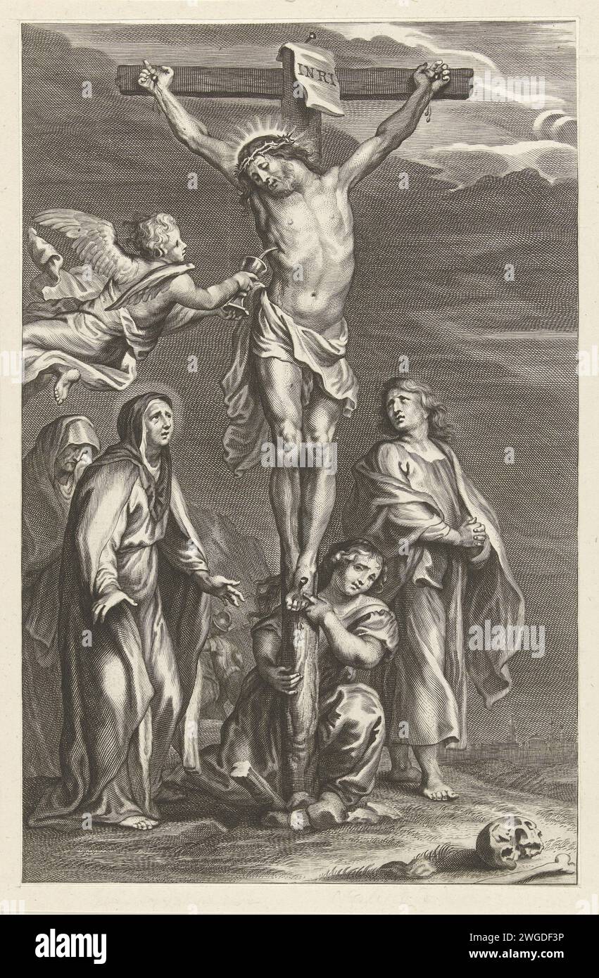 Christ on the Cross, Anonymous, After Abraham van Diepenbeeck, After Cornelis Galle (II), After ...