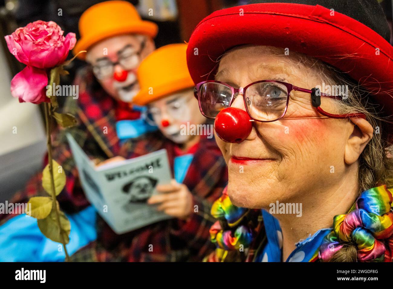 London, UK. 4th Feb, 2024. Clowns Service - Since 1946, clowns have ...