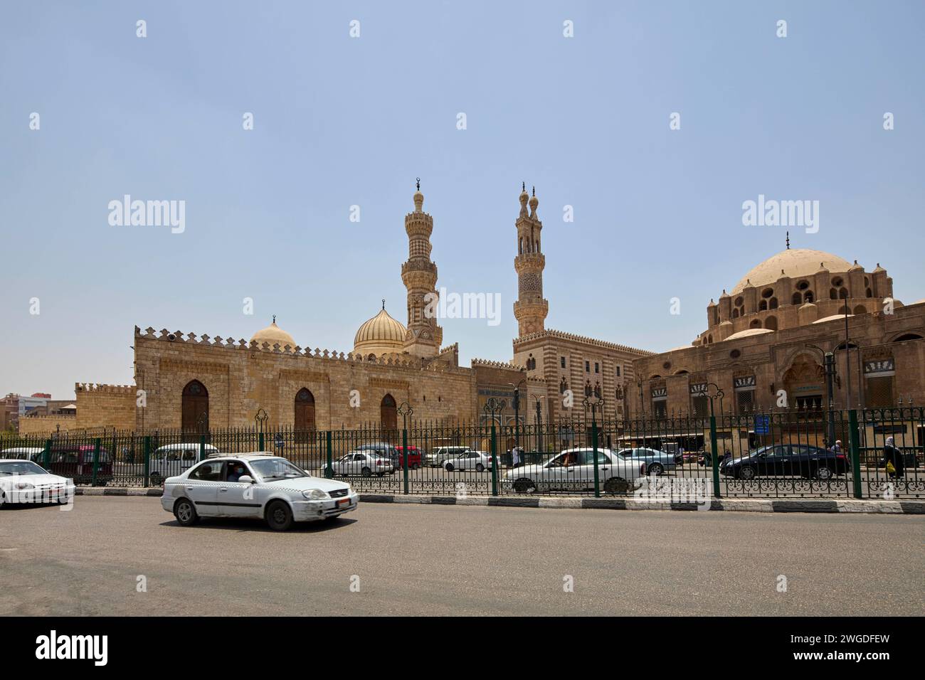 Al Azhar Mosque and Mosque of Abu Al Dhahab in Cairo, Egypt Stock Photo ...