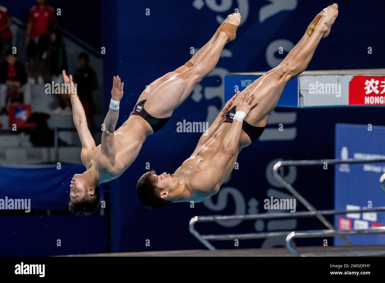 Diving 3m springboard sinchronized men hi-res stock photography and ...