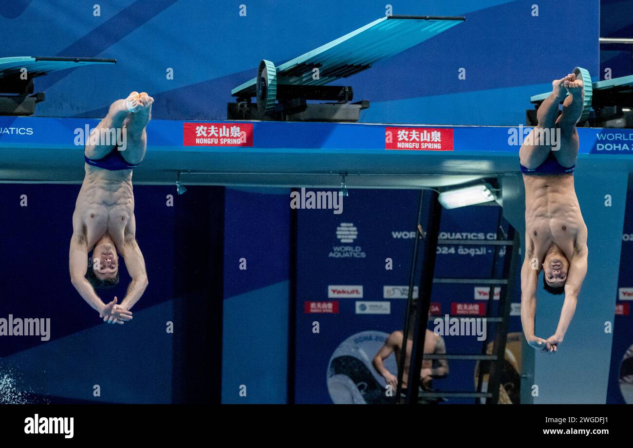 Doha, Qatar. 04th Feb, 2024. Nicolas Garcia Boissier and Adrian Abadia ...