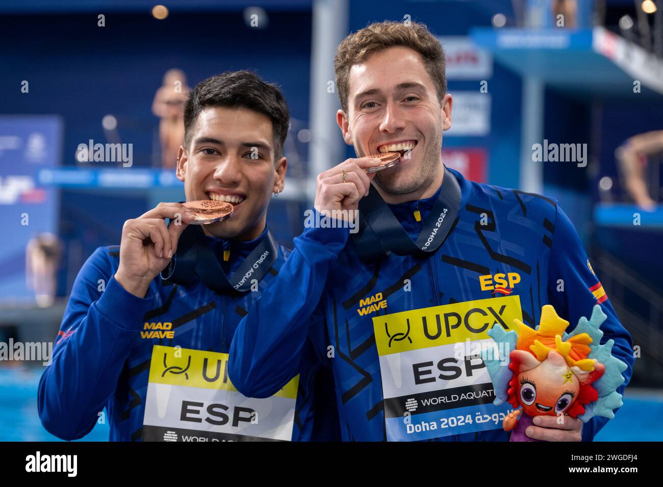Doha, Qatar. 04th Feb, 2024. Nicolas Garcia Boissier and Adrian Abadia ...