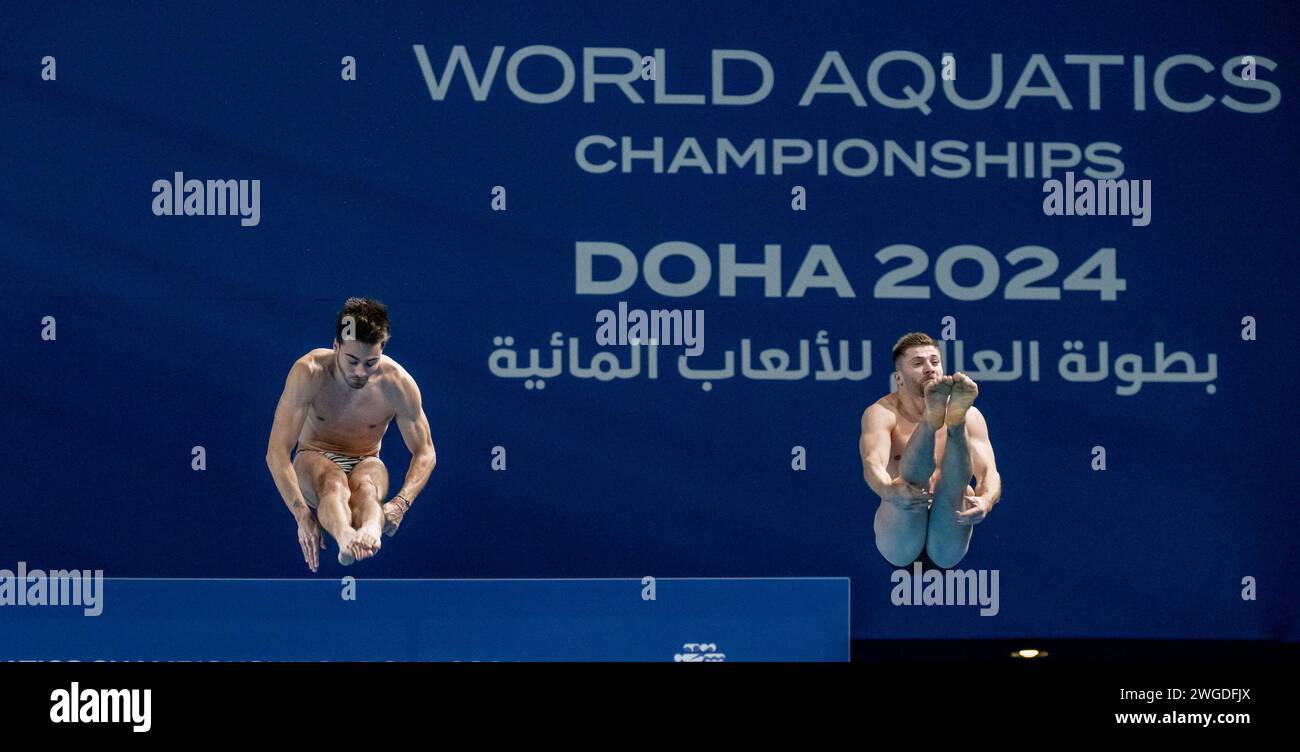 Doha, Qatar. 04th Feb, 2024. Jules Bouyer and Alexis Jandard of France ...