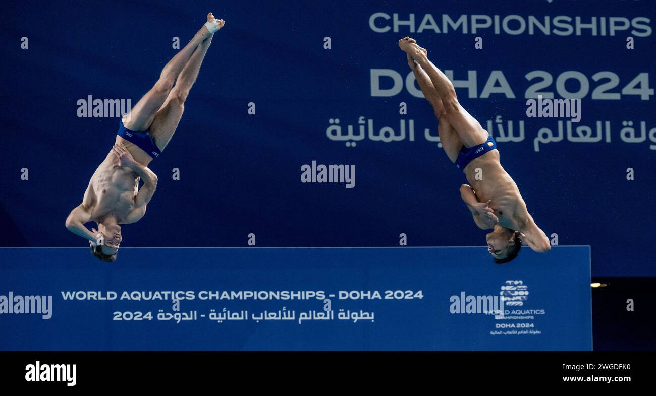 Doha, Qatar. 04th Feb, 2024. Nicolas Garcia Boissier and Adrian Abadia ...