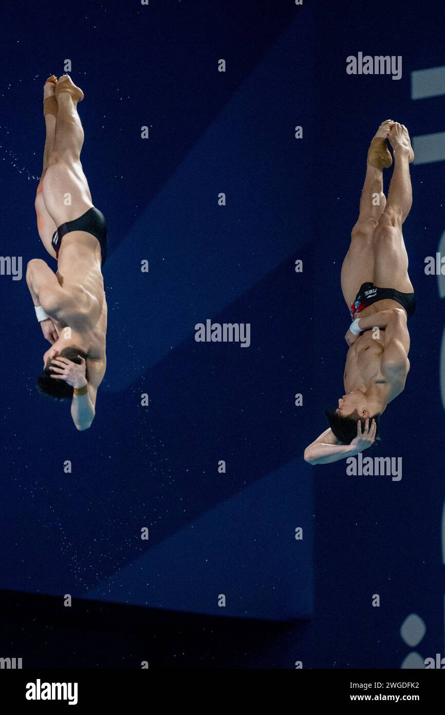 Doha, Qatar. 04th Feb, 2024. Daoyi Long - Zongyuan Wang of China ...