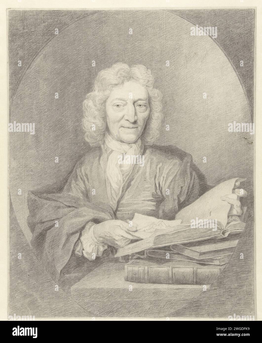 Portrait of Jan Pietersz. Zomer, Arnold Boonen, 1679 - 1729 drawing ...