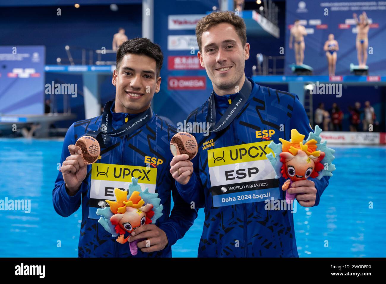 Doha, Qatar. 04th Feb, 2024. Nicolas Garcia Boissier and Adrian Abadia ...