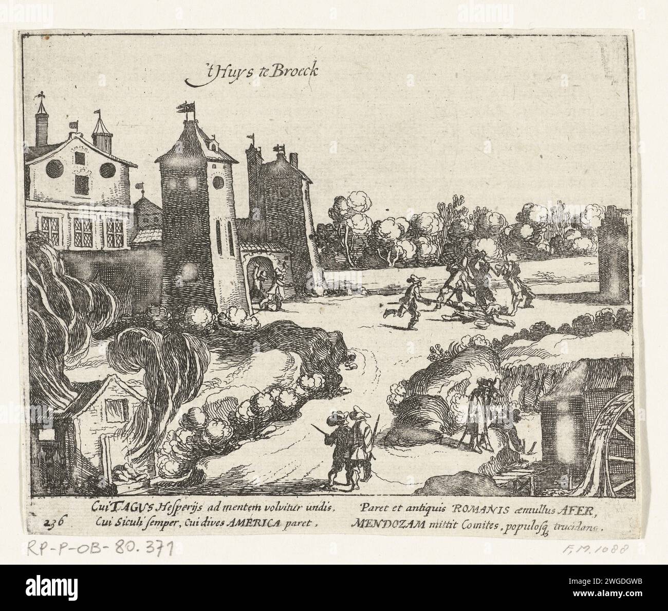 Conquest of the castle in Broek and the murder of Wirich von Daun ...