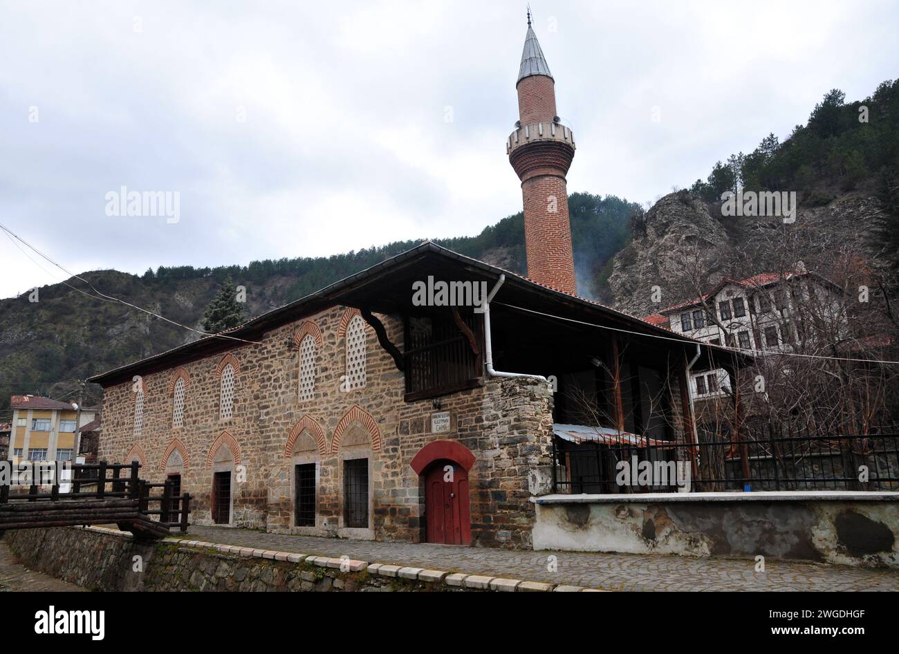 Kanuni Sultan Suleyman Mosque, located in Mudurnu, Bolu, Turkey, was ...
