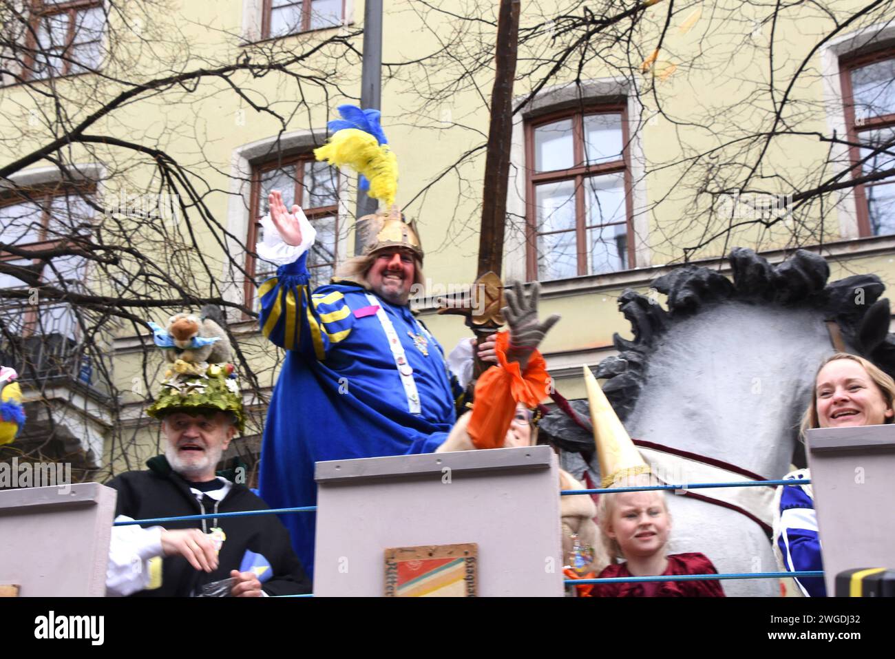 Andre Hartmann Kasimir Damische Ritter Muenchen 04.02.2024 Faschingszug Einfach Fasching ...