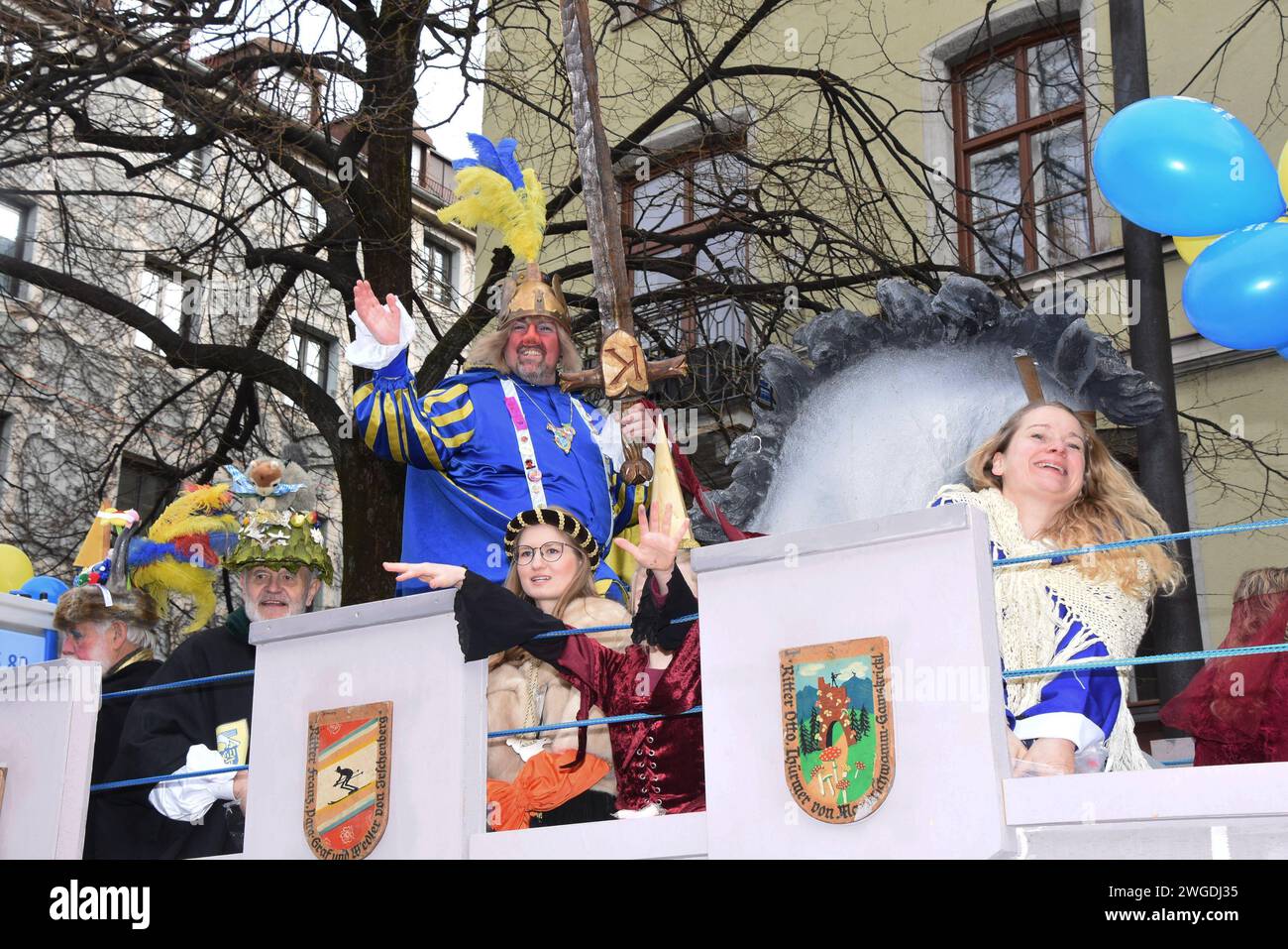 Andre Hartmann Kasimir Damische Ritter Muenchen 04.02.2024 Faschingszug Einfach Fasching ...