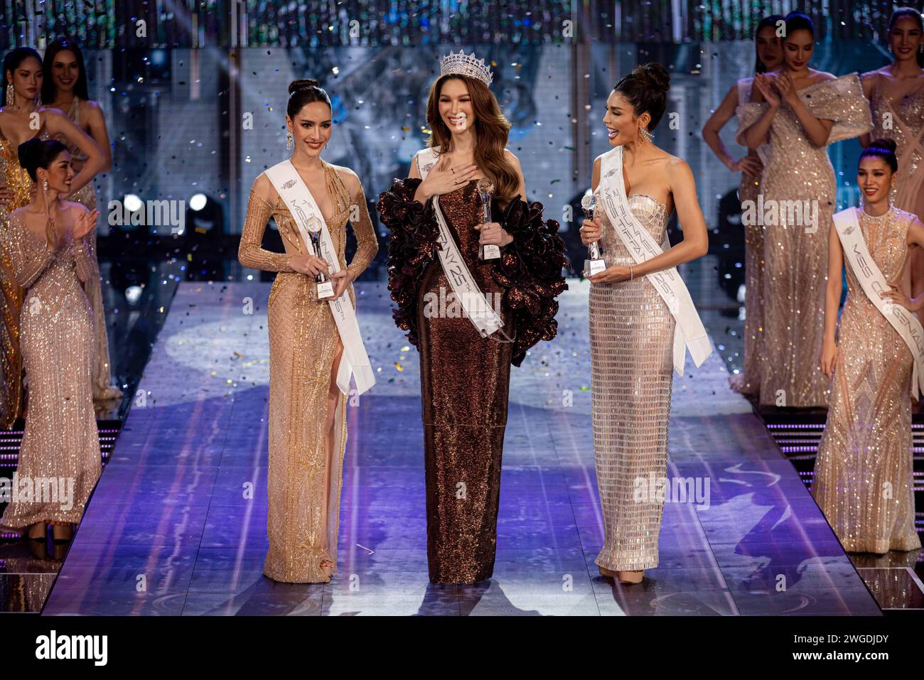 Bangkok, Thailand. 4th Feb, 2024. The winner of the 25th Miss Tiffany ...