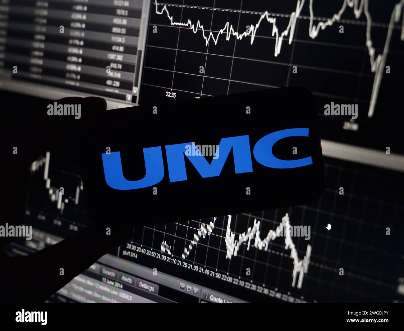 Konskie, Poland - January 31, 2024: United Microelectronics company ...