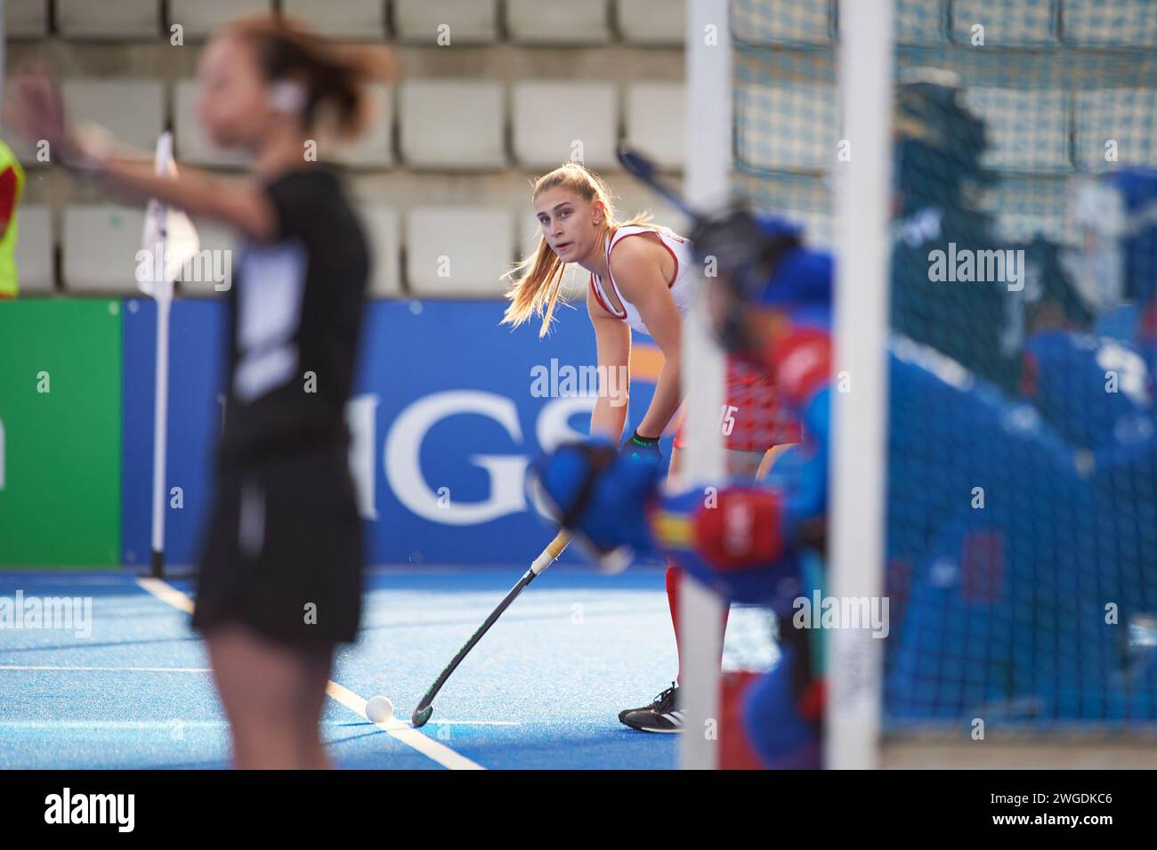 Grace Felicity Jean Delmotte from Canada Team in action during the FIH ...