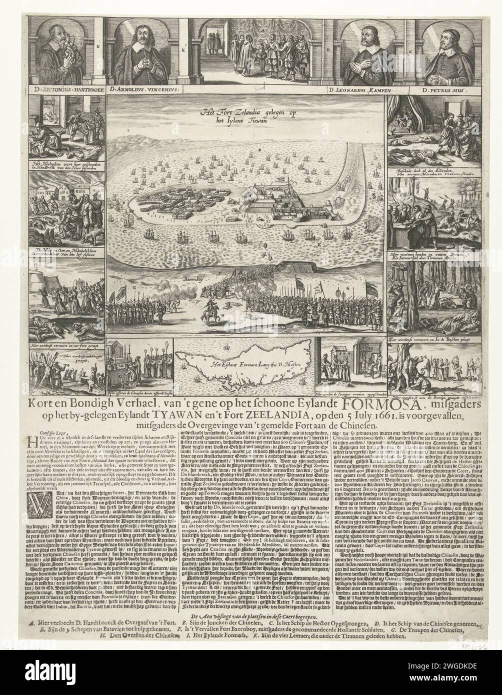 Conquest of Fort Zeelandia on Formosa by the Chinese and the torture ...