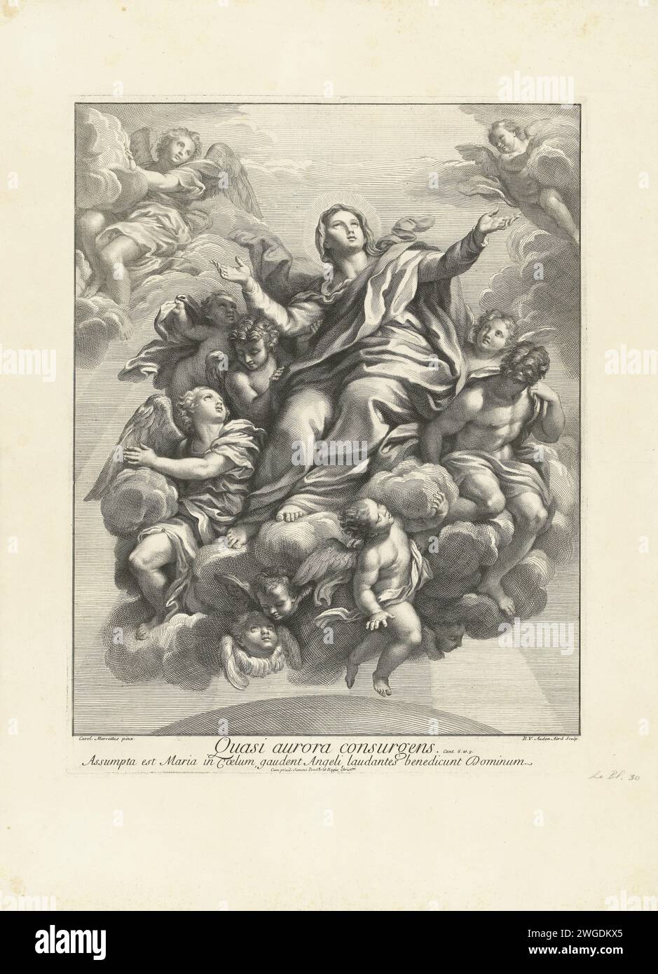 Maria Ascension, Robert van Audenaerd, after Carlo Maratta, c. 1685 - c ...