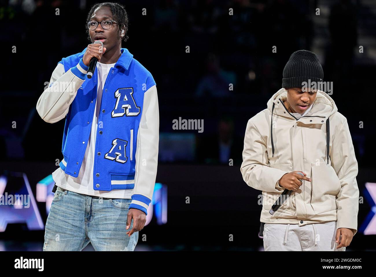 Berlin, Deutschland. 04th Feb, 2024. Hip Hop Duo A1 & J1 Performance zu ...