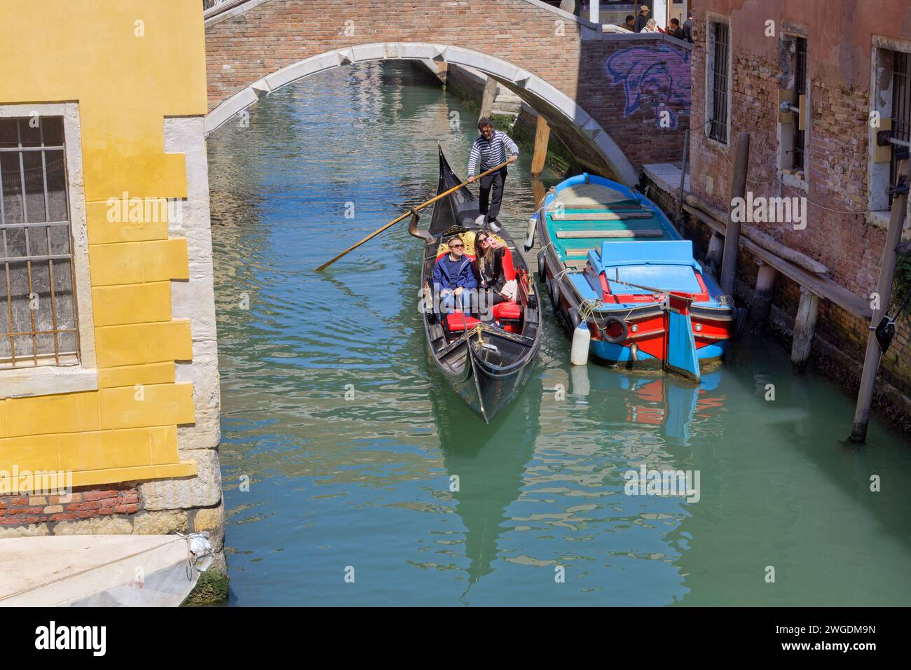 Gondola ride in Venice Italy Stock Photo - Alamy