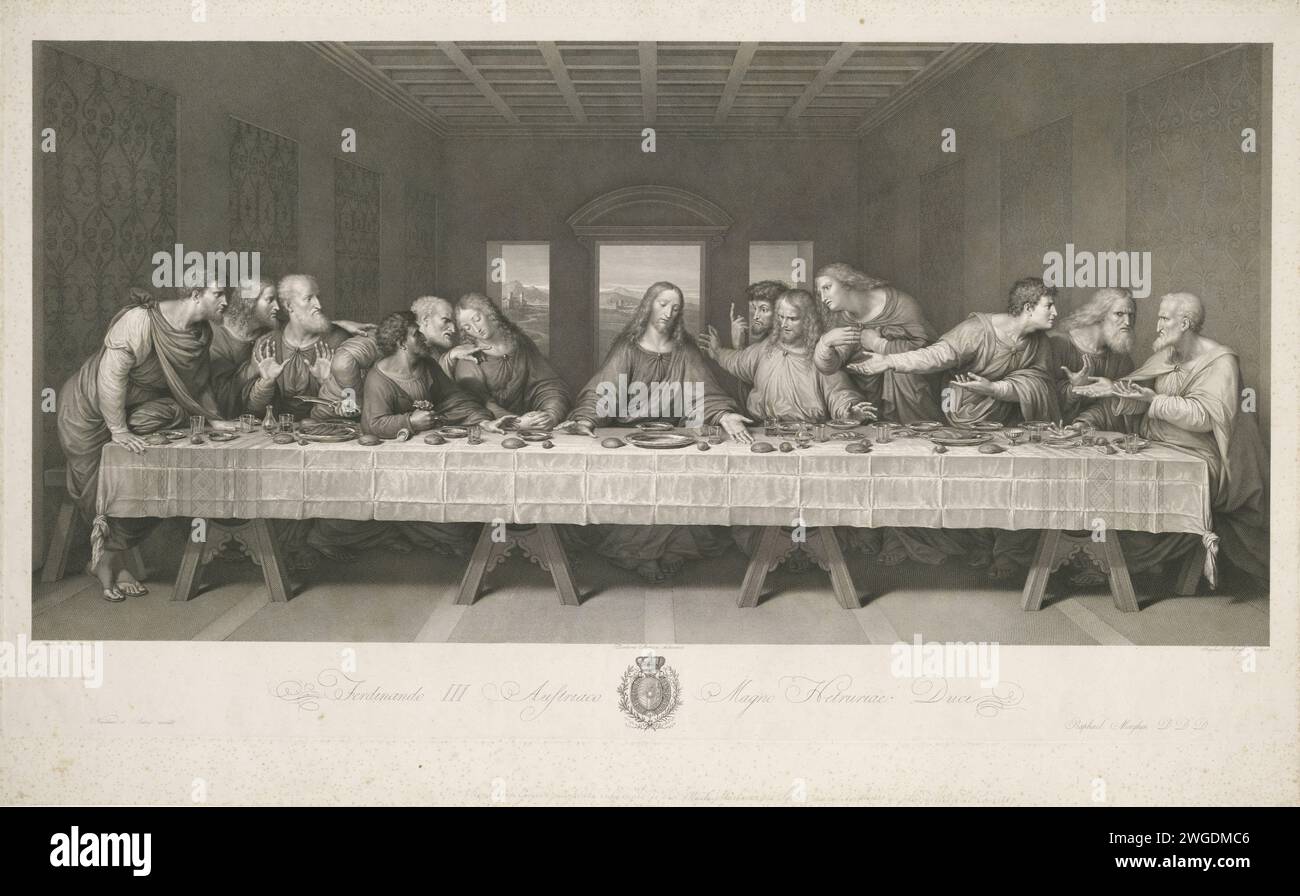 The Last Supper, Raphael Morghen, After Teodoro Matteini, After ...