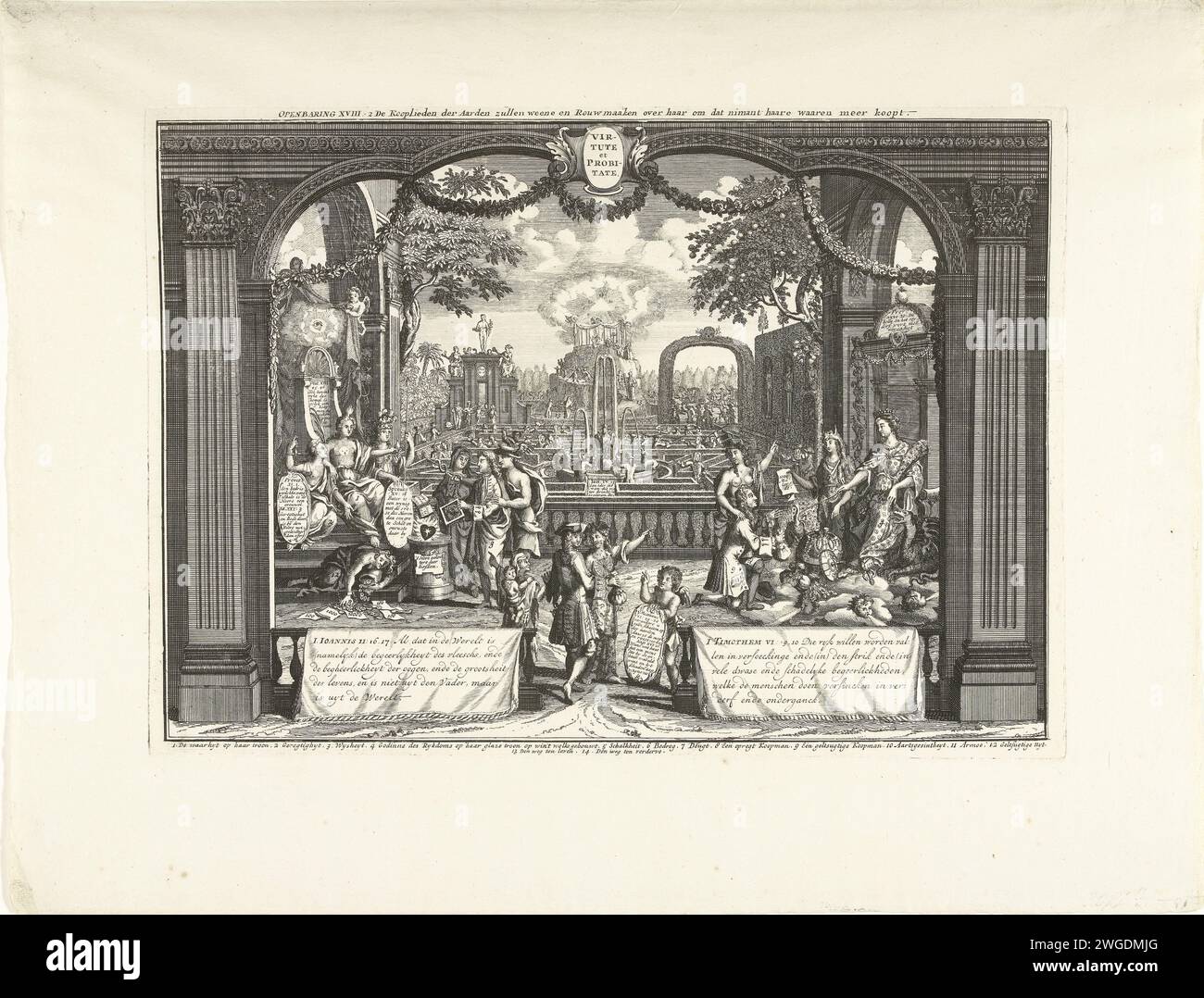 The Sincere and the Goldeny Koopman, 1720, 1720 print The sincere and ...