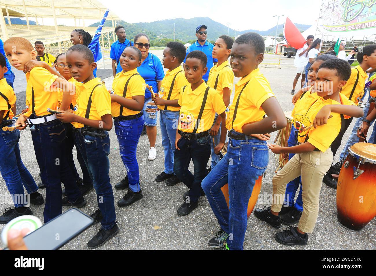 PORT OF SPAIN - JAN 14: Members of Nelson Street Boys RC School ...