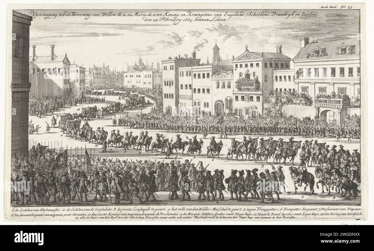 Exclamation of coronation of the prince and princess of Orange, 1689 ...
