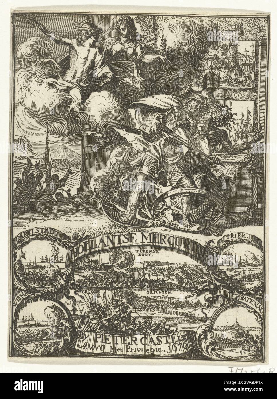 Title page for the Hollandsche Mercury for the year 1675, 1676 print ...