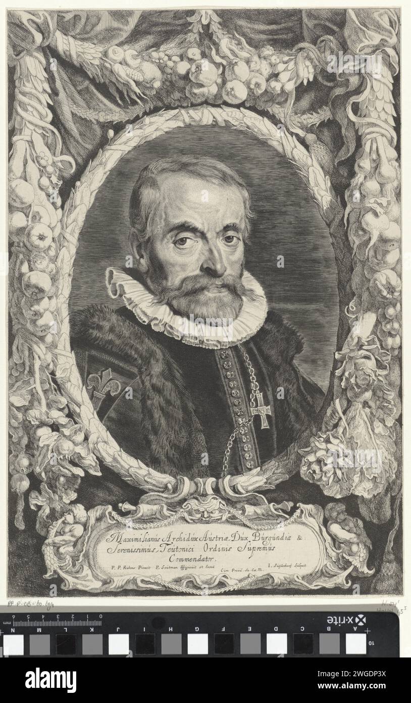 Portrait of Maximilian III, Archduke of Austria, Jonas Suyderhoef ...