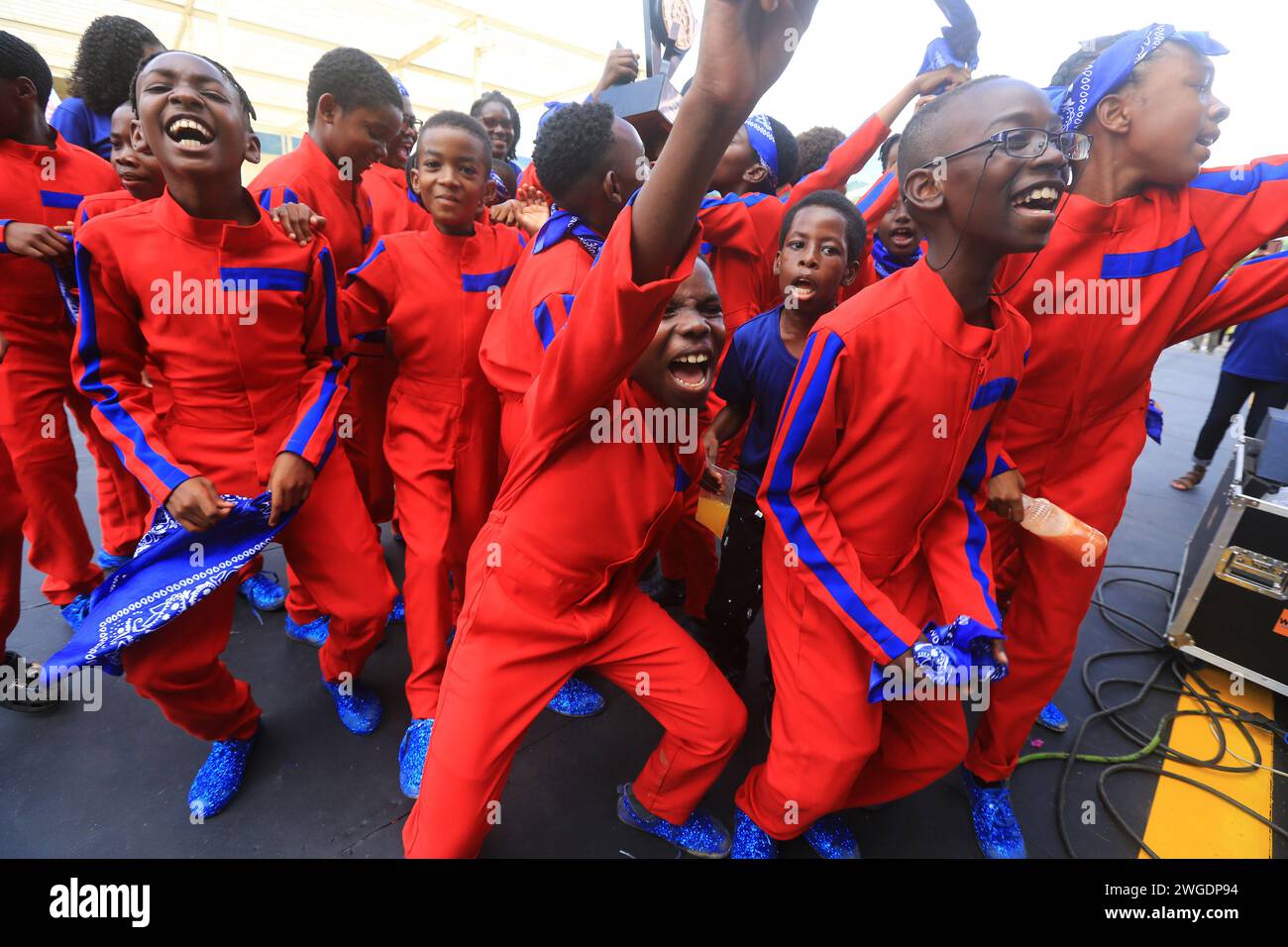 PORT OF SPAIN - JAN 14: Members of St Margaret's Boys Anglican School ...