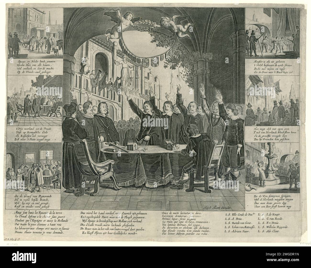 The swearing of the Peace of Munster, 1648, Anonymous, 1648 print ...