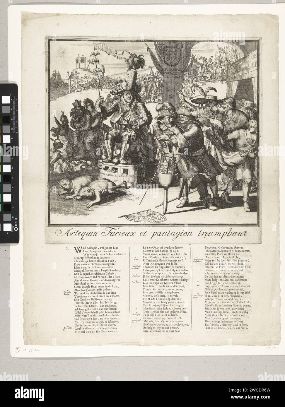 Cartoon on Lodewijk XIV and the Dauphin, 1689, 1689 print Cartoon on ...