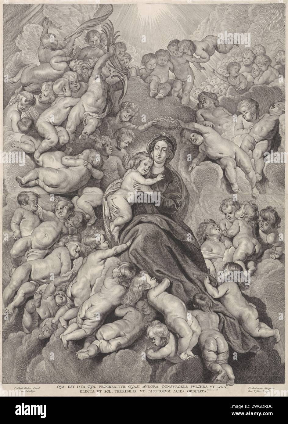 CREANT OF MARIA, Cornelis Visscher (II), After Peter Paul Rubens, 1638 ...