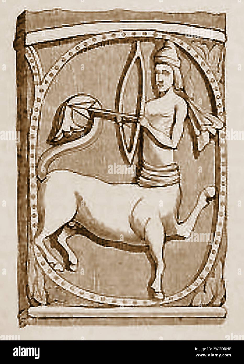 An ancient centaur representing Sagittarius as a sign of the zodiac ...