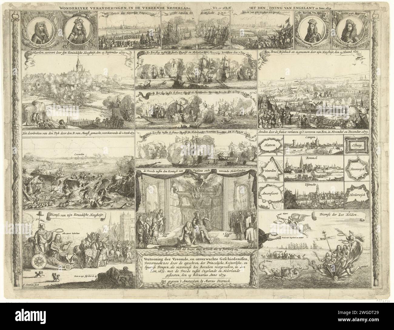 War actions in the years 1673 and 1674 leading to the peace of ...