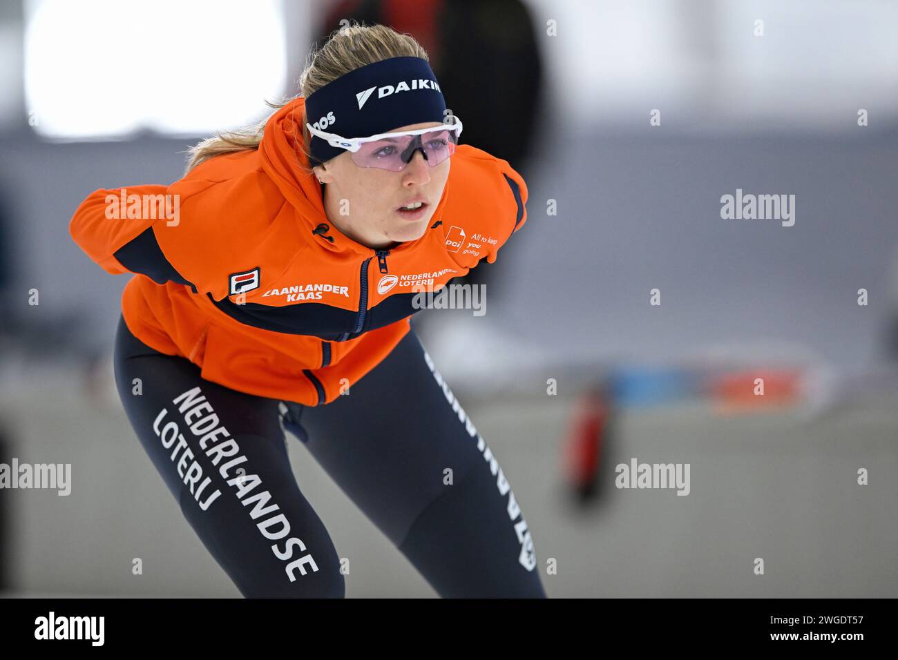 QUEBEC, CANADA - FEBRUARY 4: Elisa Dul of The Netherlands during the ISU Speed Skating World Cup ...