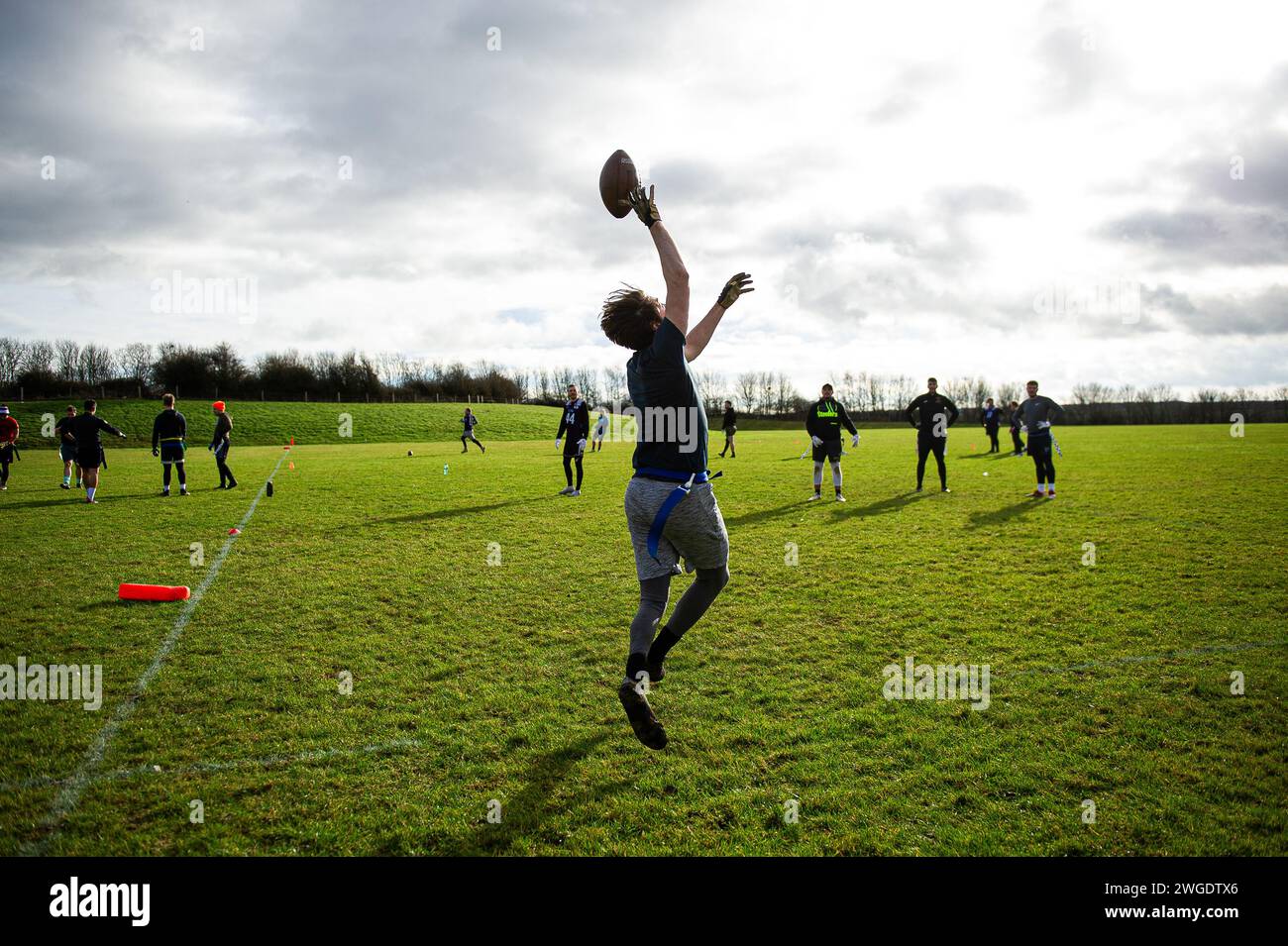 Northants Titans Sunday training - American flag football team ...